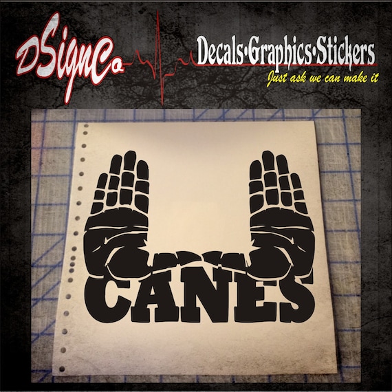 University of Miami Vinyl Decal Sticker - Etsy