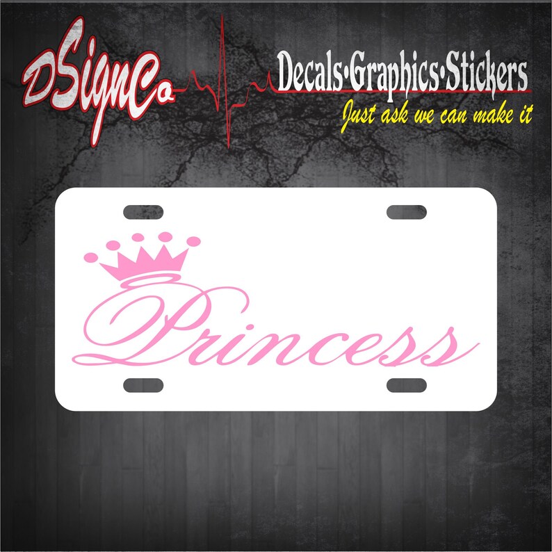 Princess License Plate - Etsy