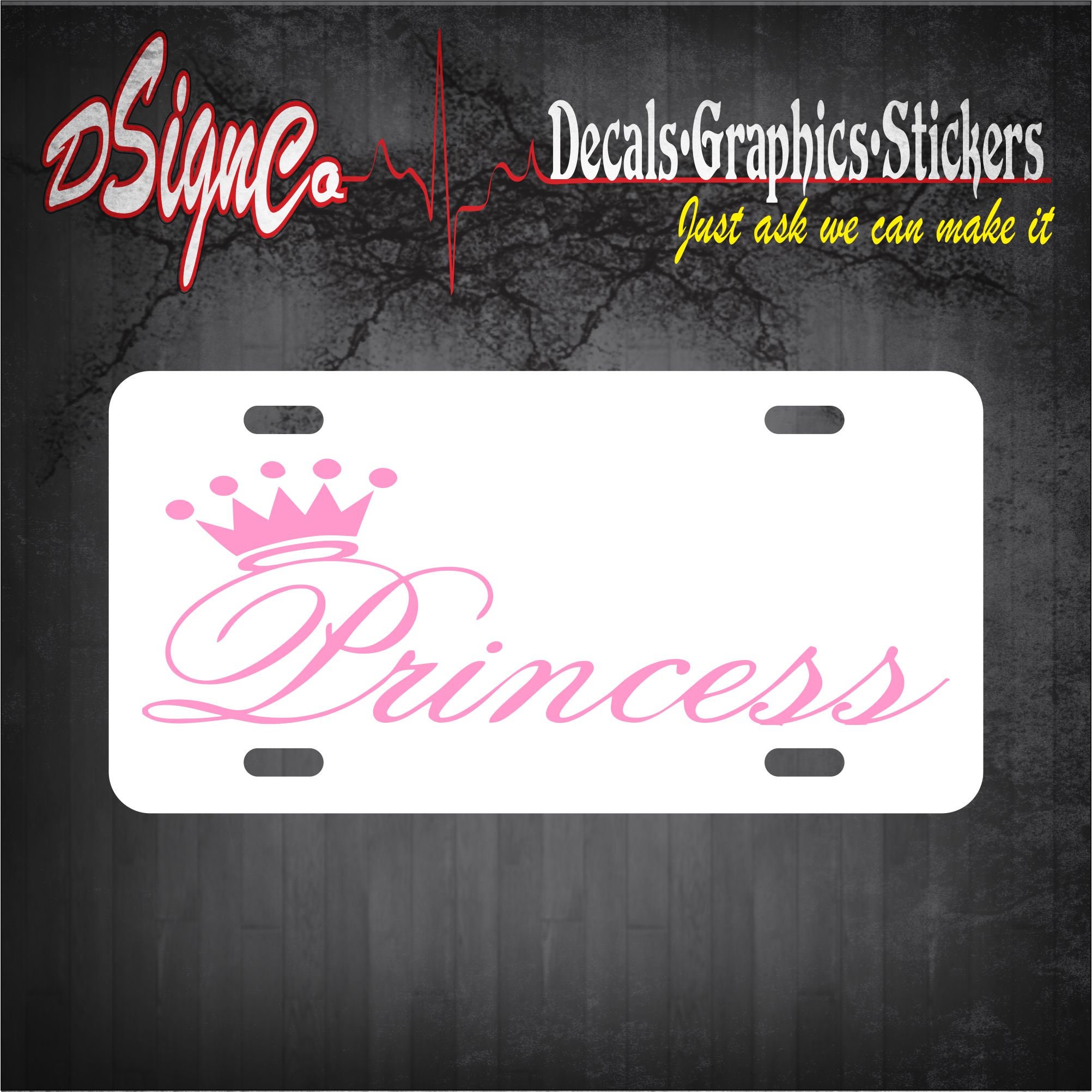 Princess License Plate - Etsy