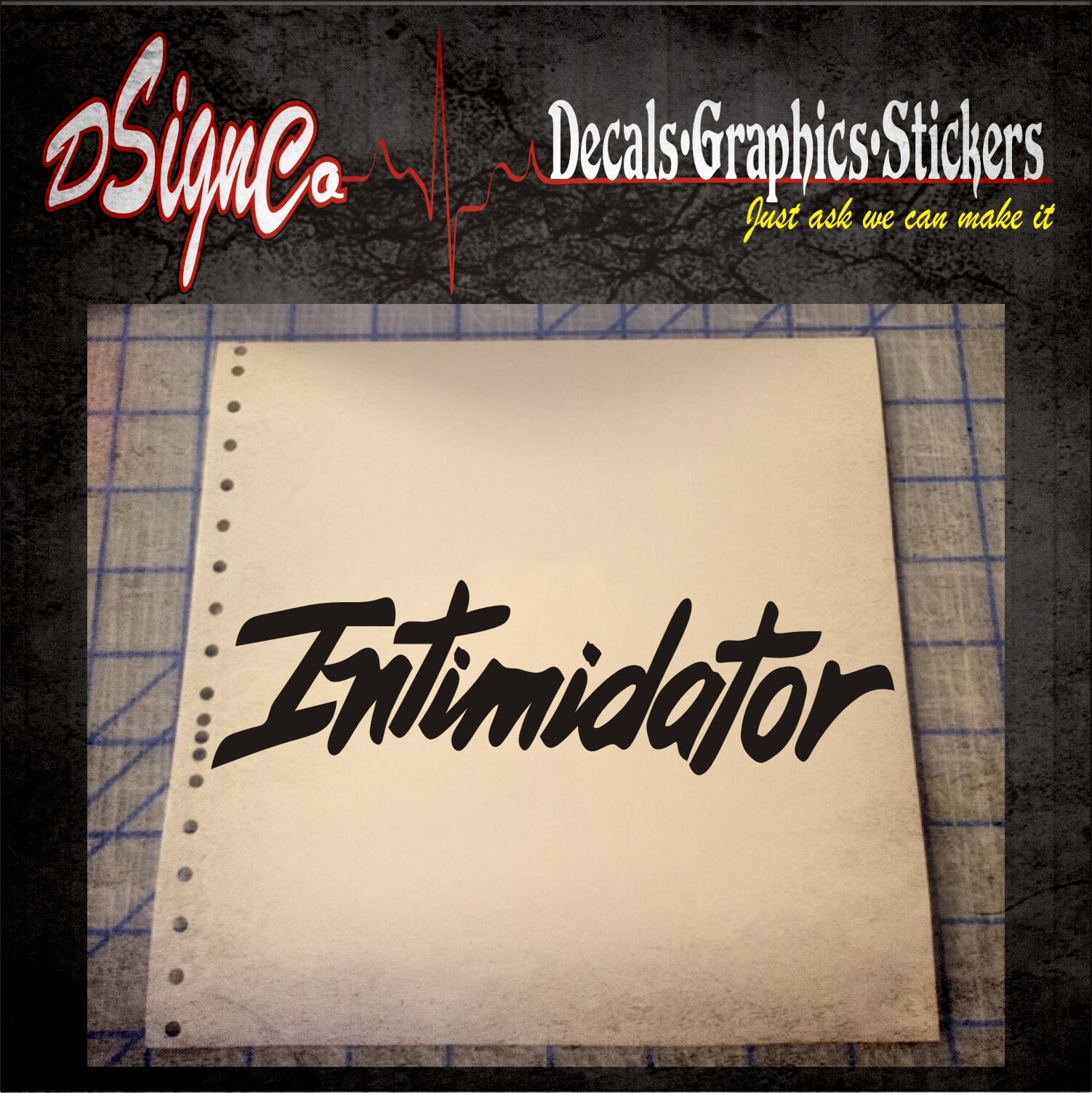 Intimadator Vinyl Decal Sticker - Etsy
