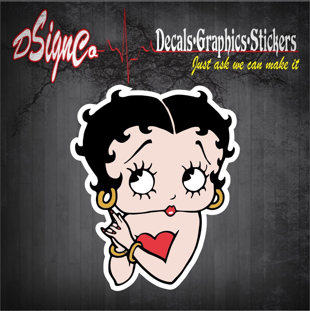 Betty Boop Vinyl Decal Sticker - Etsy