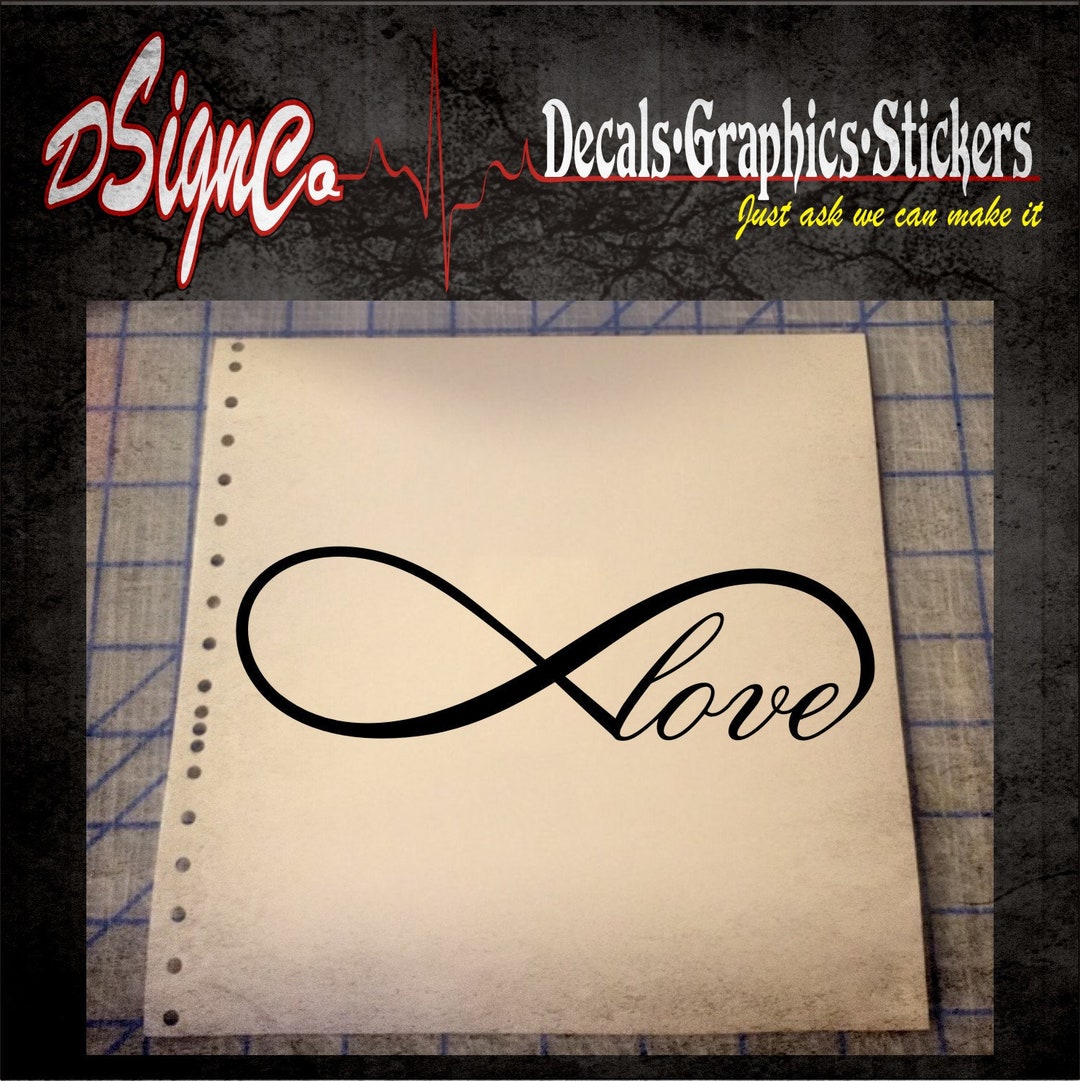 Love Infinity Vinyl Decal Sticker - Etsy