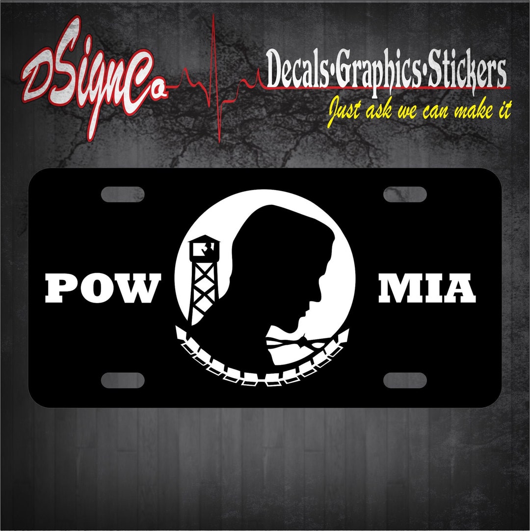 POW MIA Plate - Etsy