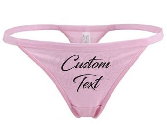 Custom Text Panties | Etsy