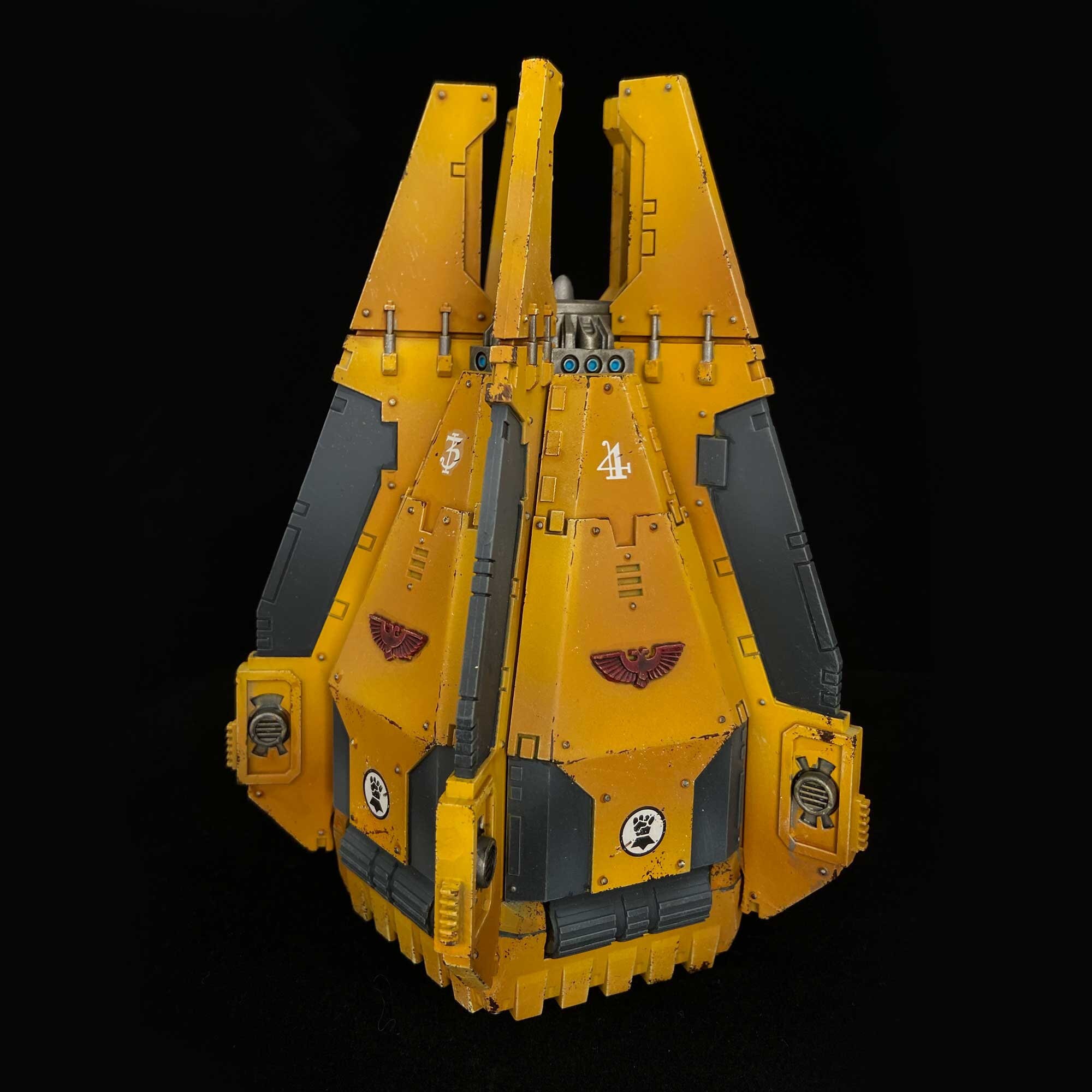 How to do paint the metal parts of a 40k drop pod - domedase