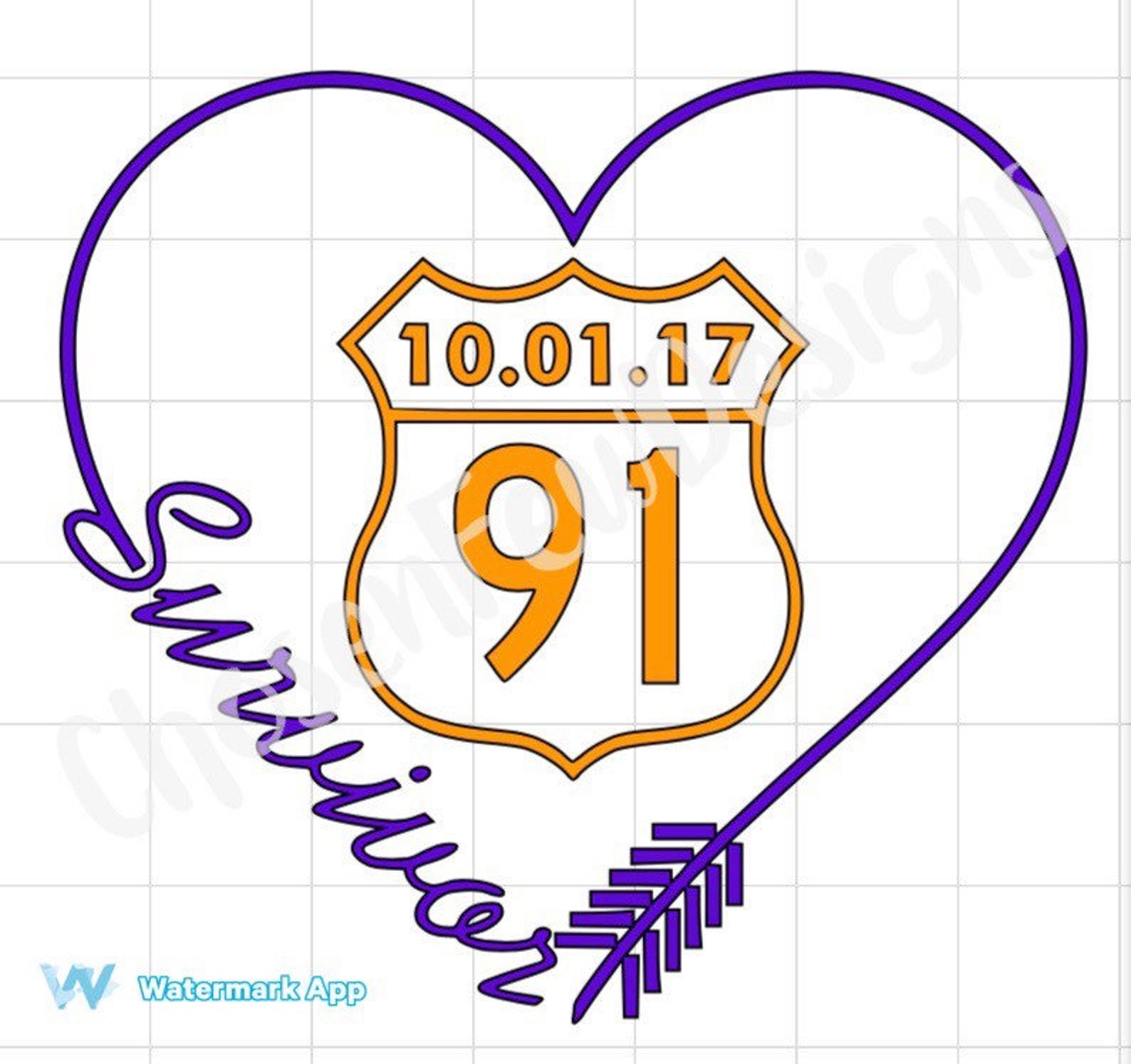 Route 91 Survivor Decal - Etsy