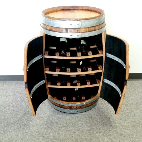 Half Barrel Wine Rack | Etsy