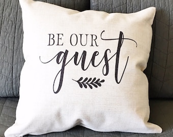 Be Our Guest Pillow - Etsy