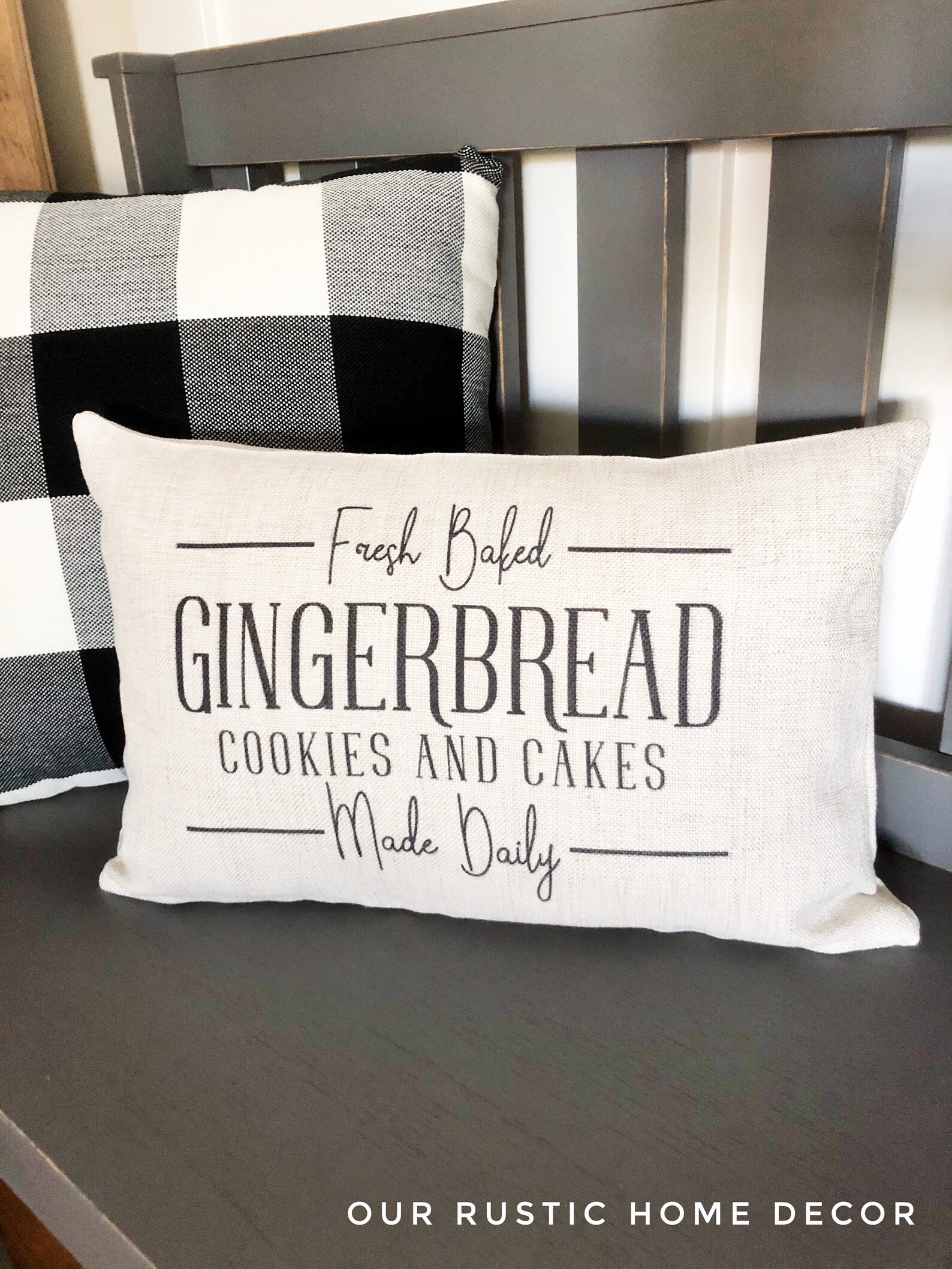 Gingerbread Decor Pillow Cover Christmas Pillows - Etsy
