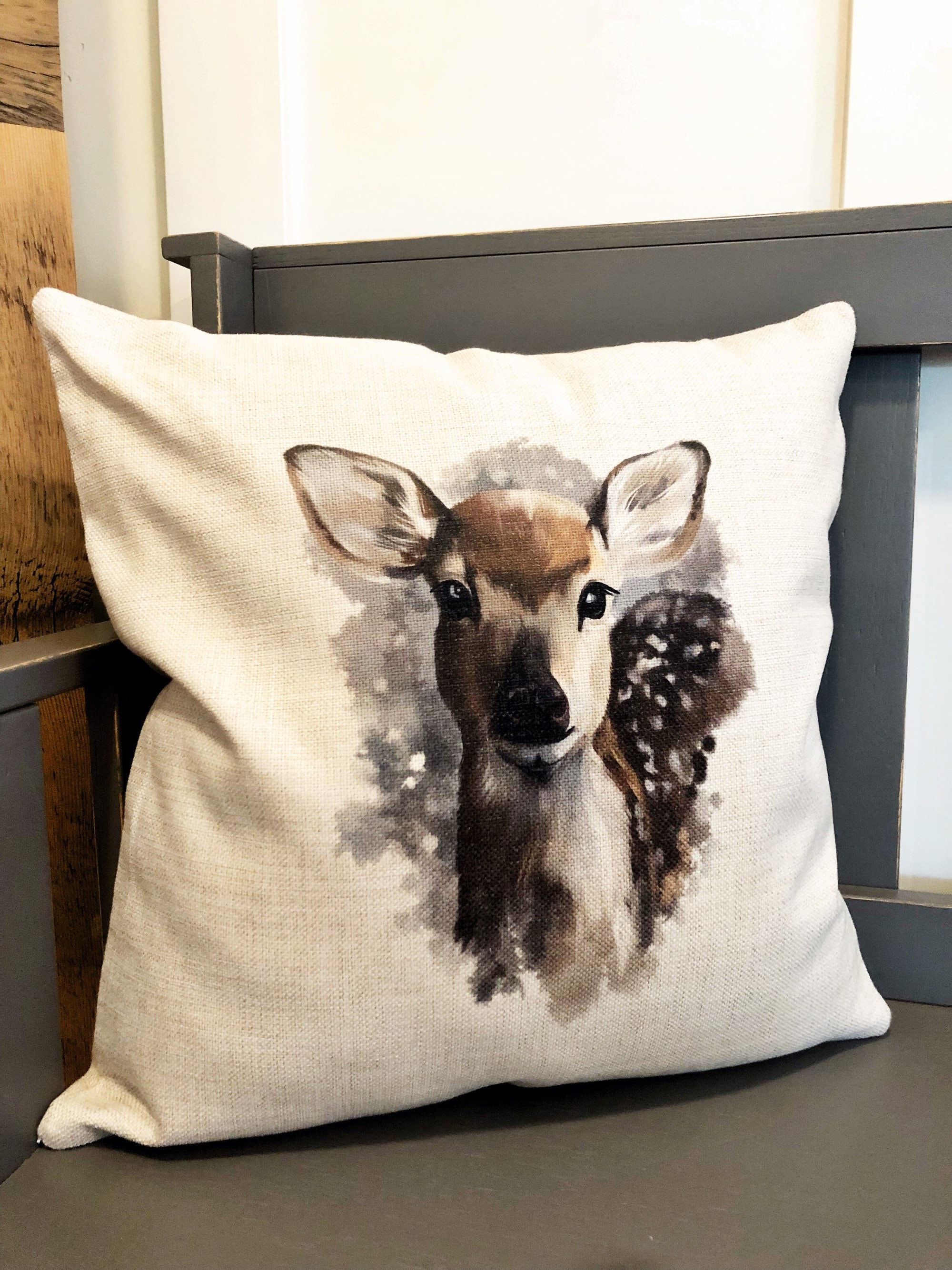 Deer Christmas Pillow Cover Christmas Pillows Christmas - Etsy
