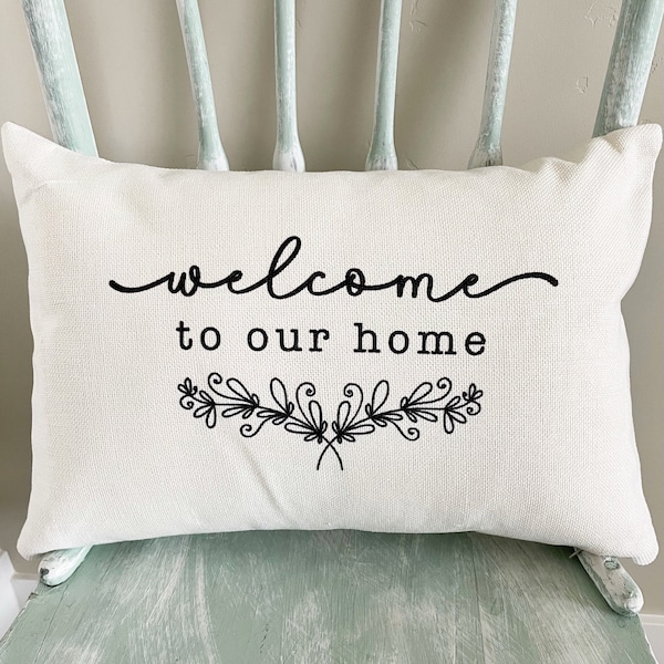 Welcome Pillow - Etsy