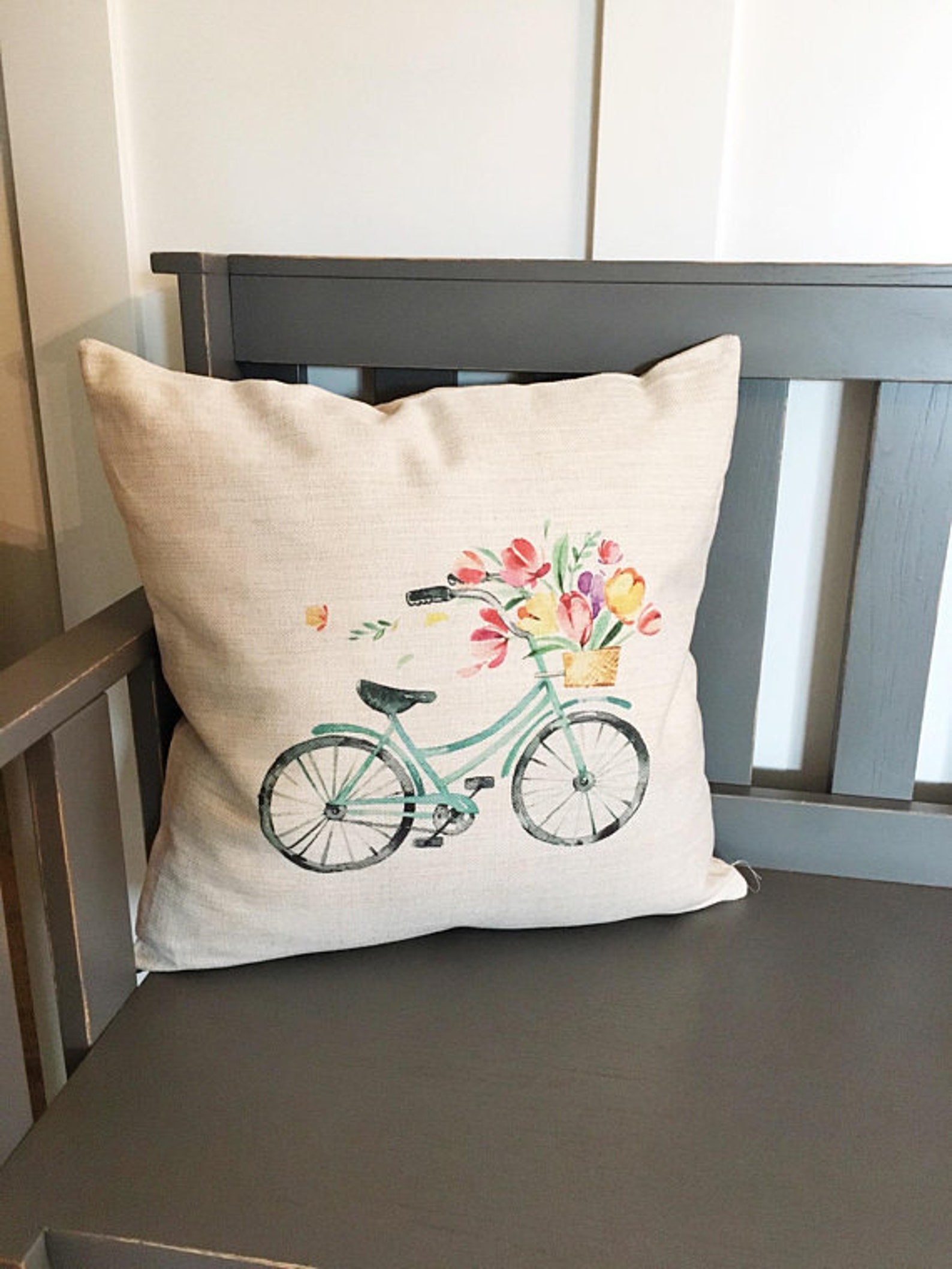 Bicycle Pillow Cover Farmhouse Pillow Farmhouse Decor - Etsy