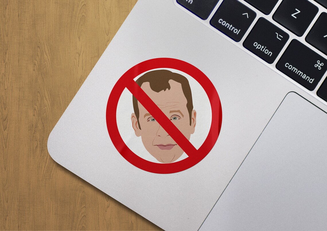 No Tobys Allowed Sticker Toby the Office Laptop Sticker the | Etsy