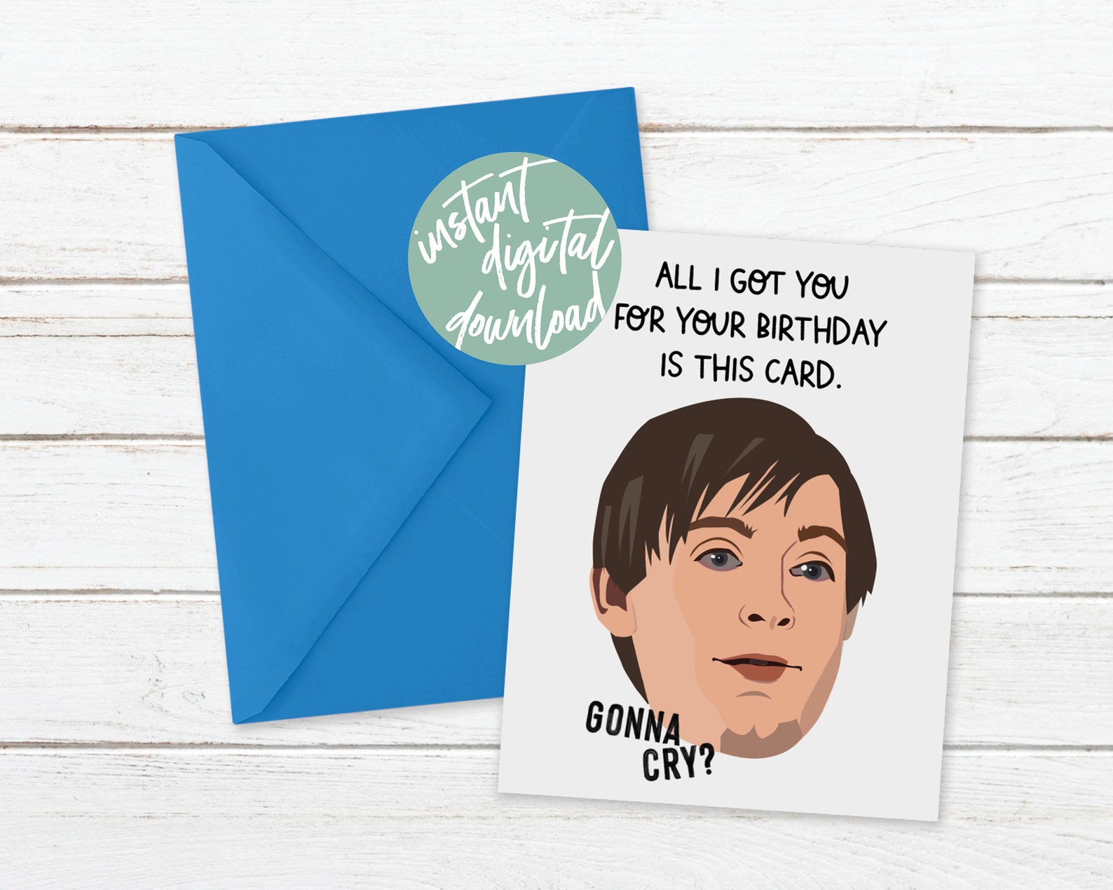 Printable Gonna Cry Bully Maguire Birthday Card Bully Maguire - Etsy