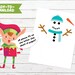 Elf Pin the Nose on the Snowman Printable, Printable Elf Activity ...