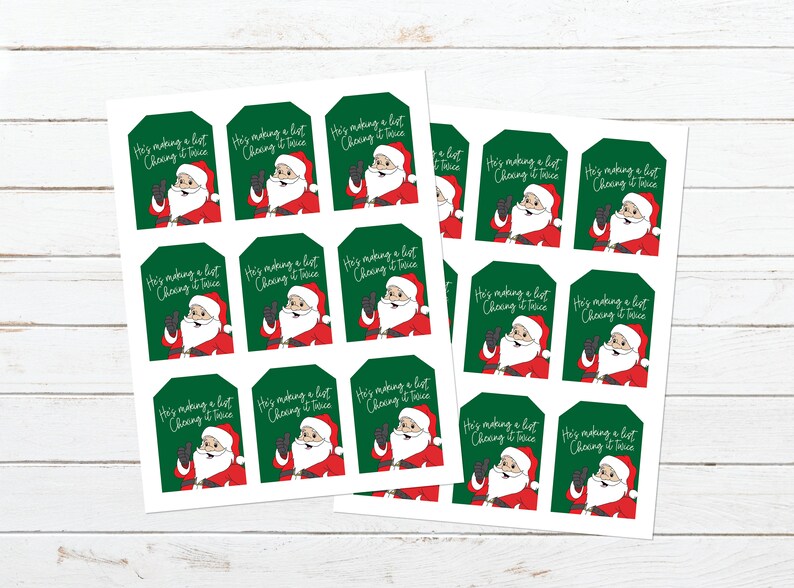 Chex Mix Printable Gift Tag Christmas Gift Tag Gift Tag for | Etsy