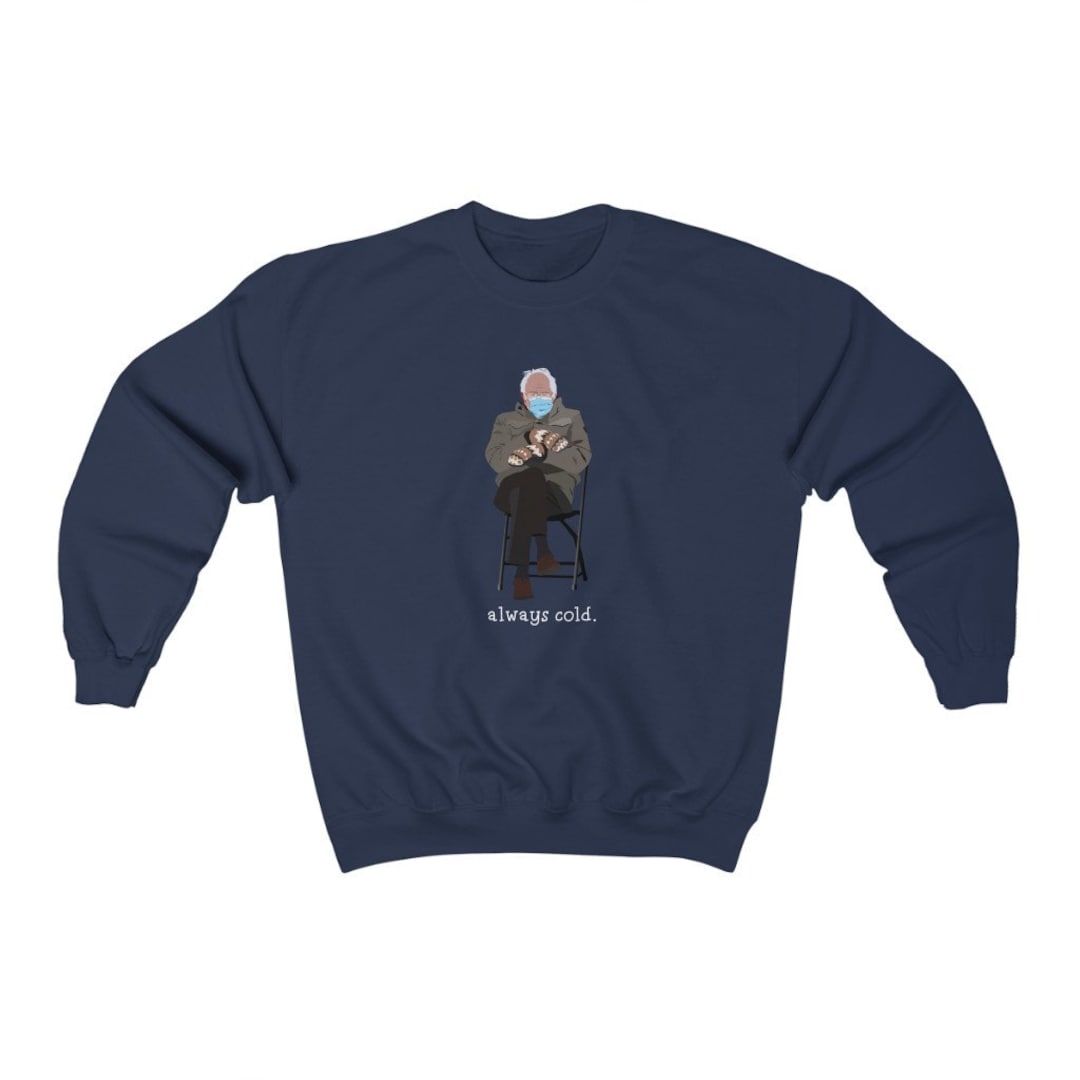 Bernie Mittens Meme Sweatshirt, 2021 Inauguration Day Meme Sweatshirt ...