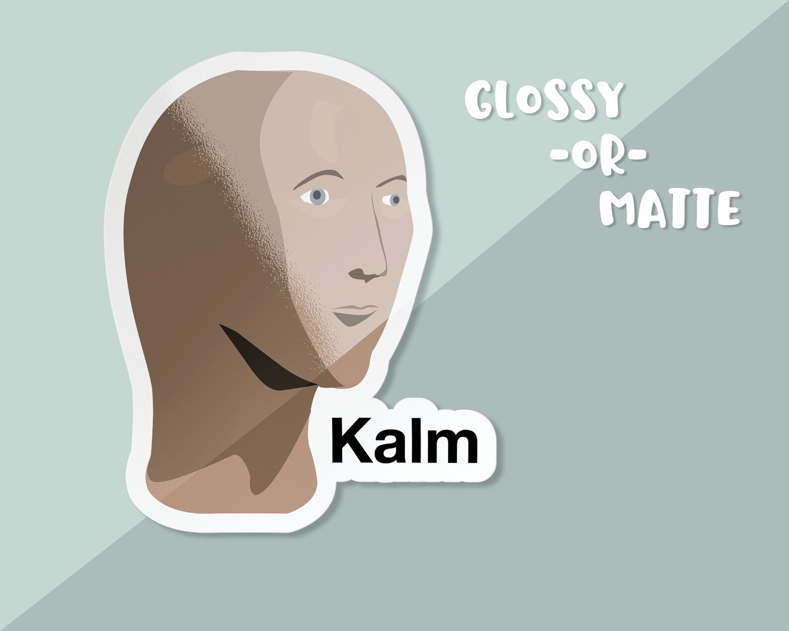 Kalm Meme Man Magnet Funny Meme magnet Meme Face Calm Kalm | Etsy