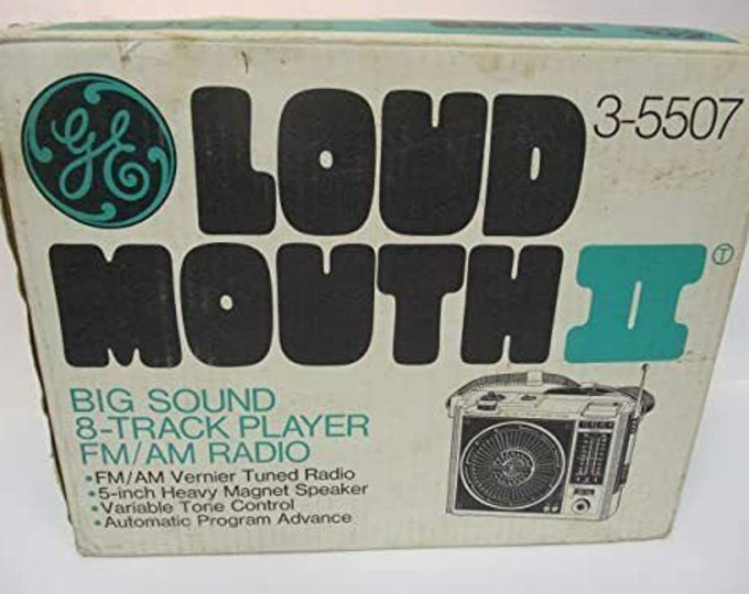 Vintage Loud Mouth 2 Big Sound 8-track Player FM/AM Radio 3-5507 - Etsy
