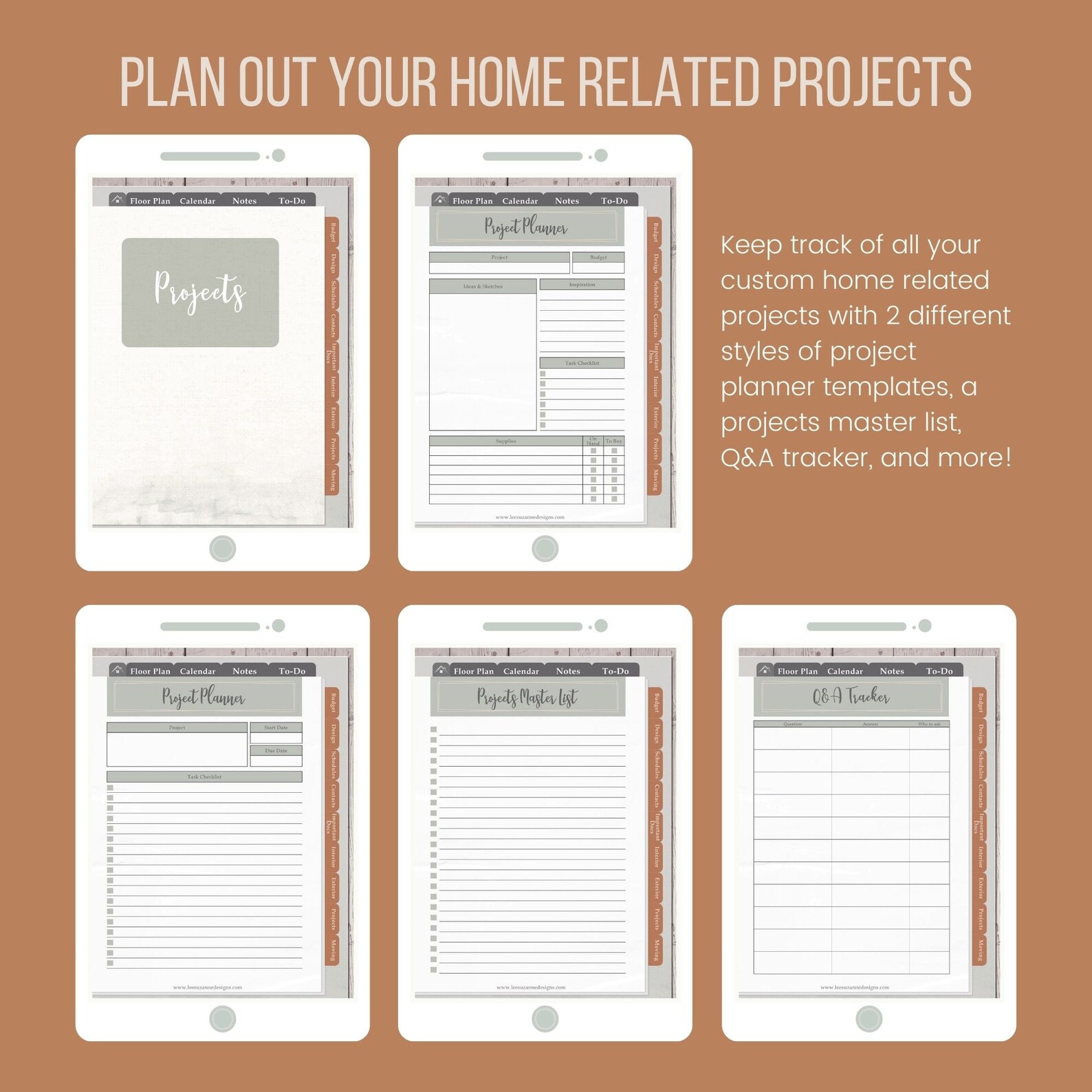 Digital Custom Home Planner for Goodnotes and Notability on - Etsy