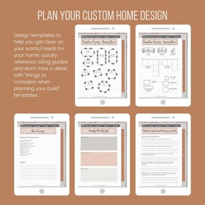 Digital Custom Home Planner for Goodnotes and Notability on Ipads and ...