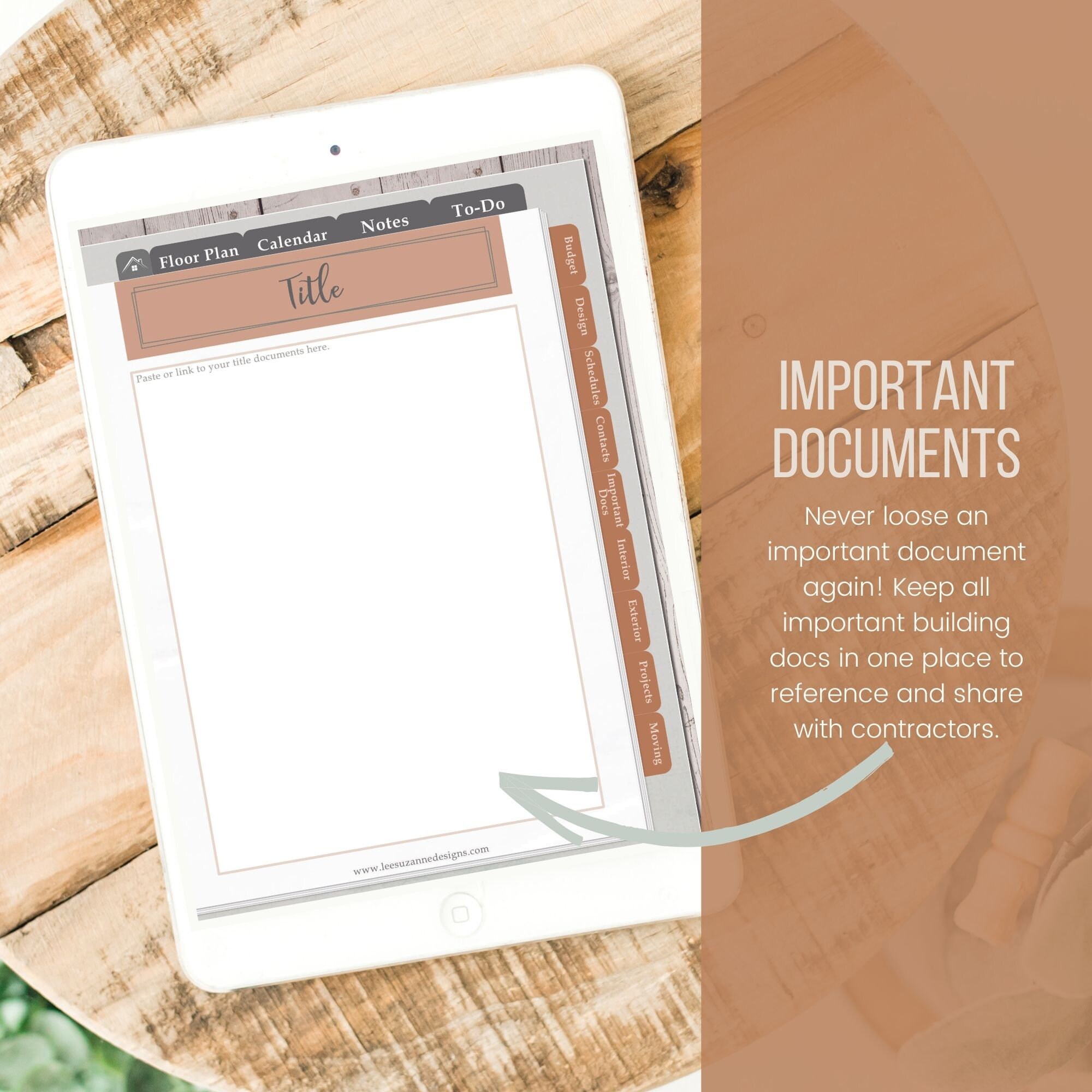 Digital Custom Home Planner for Goodnotes and Notability on - Etsy
