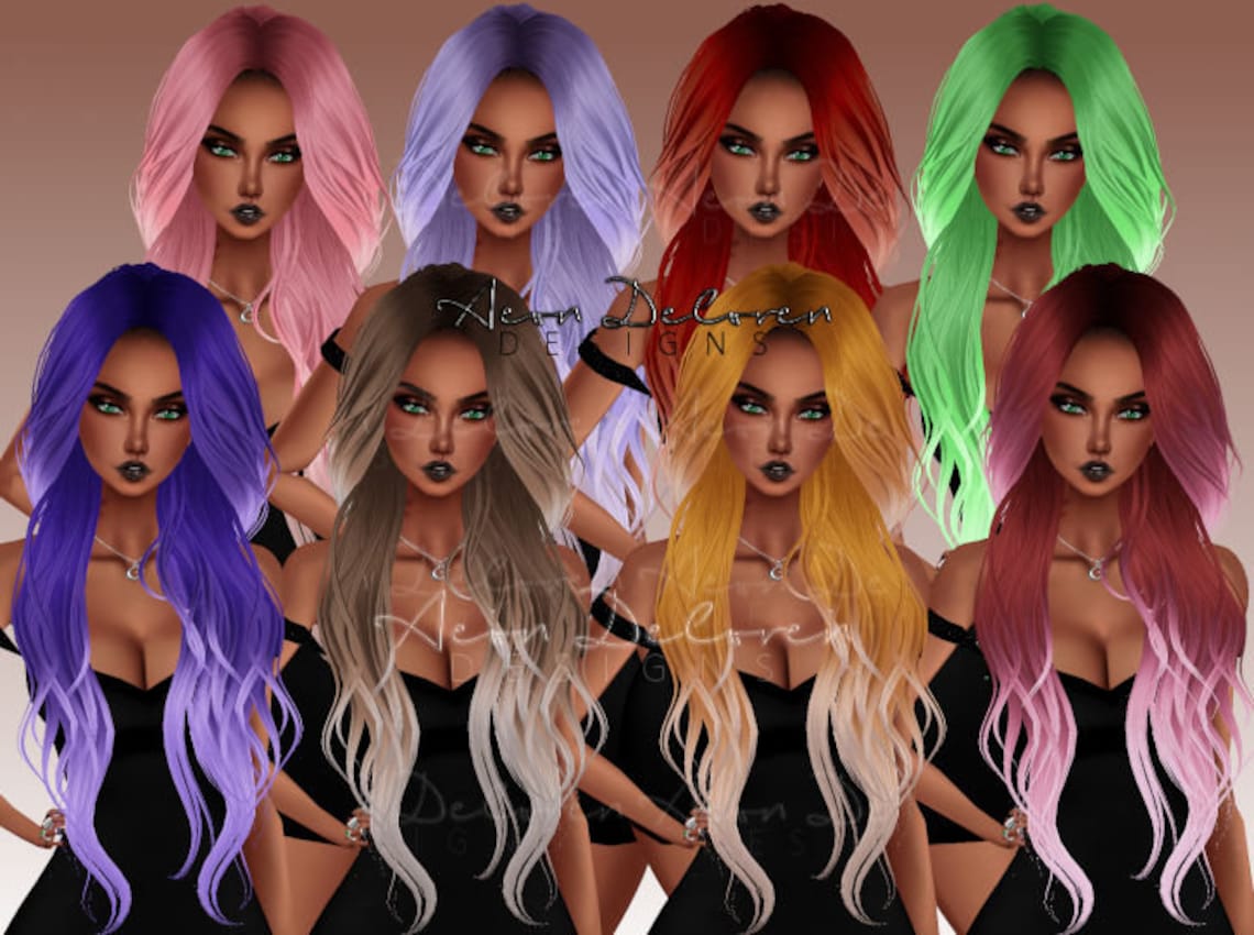Highlights IMVU Hair Texture Pack - Etsy