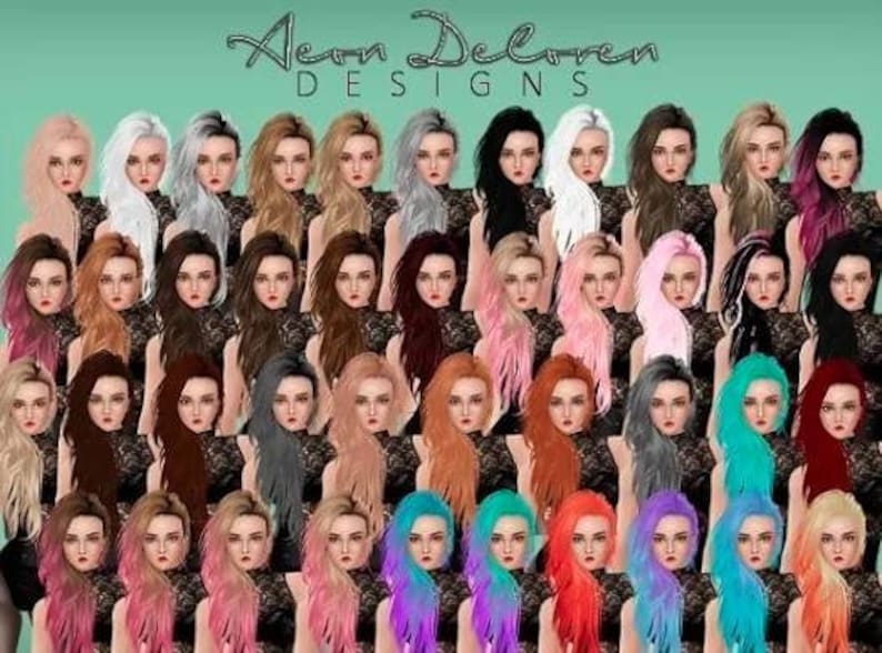 100+ IMVU Hair Textures - Etsy