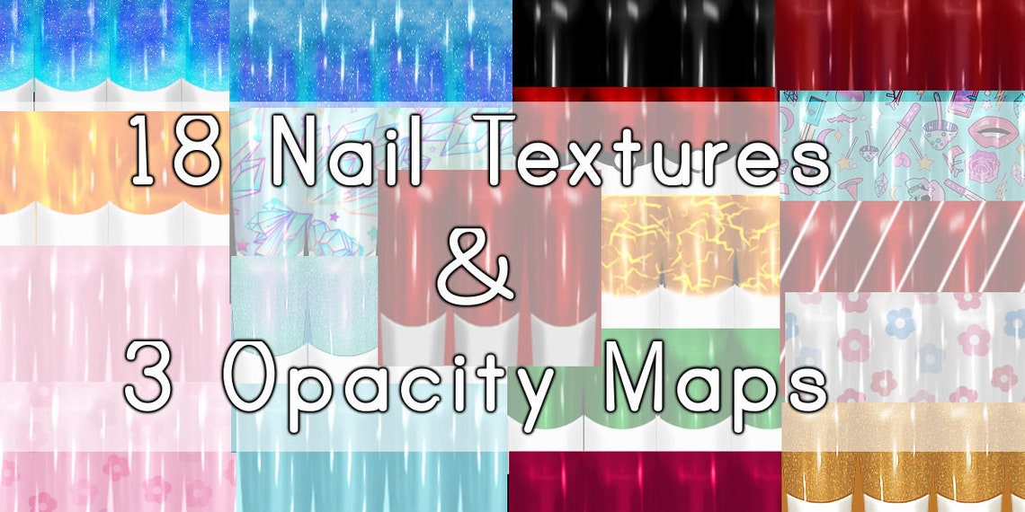 IMVU Nail Textures and Opacities - Etsy