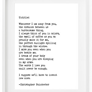 Poem Print, Choose Your Poem, Poem Wall Art, Quote Wall Art, Poem ...