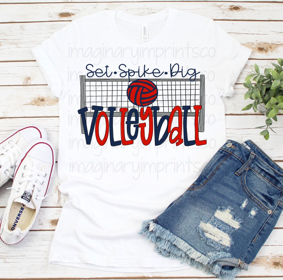 Volleyball Set Spike Dig Png Sublimation Design Digital Design ...