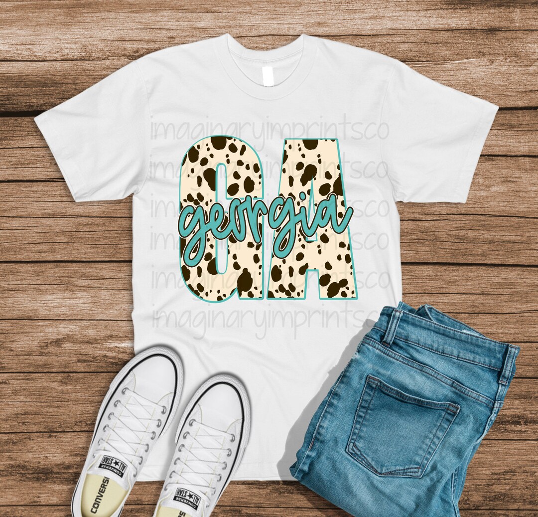 Georgia Cow Print Png Sublimation Design Digital Design Sublimation DTG ...