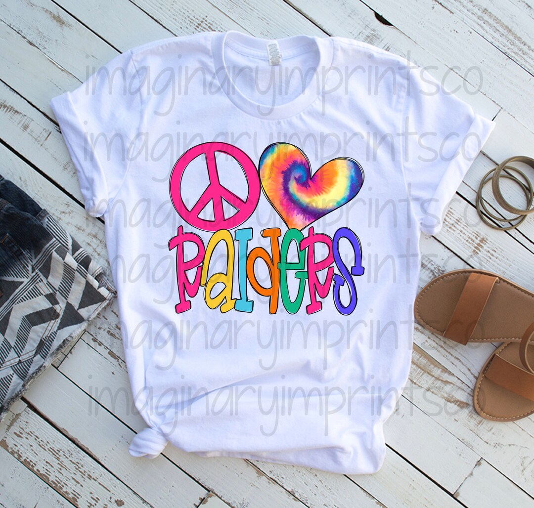 Peace Love Raiders Png - Sublimation Design - Digital Design ...