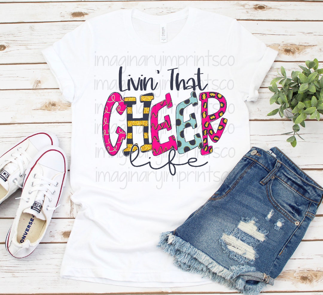 Cheer Doodle Drawing Png - Sublimation Design - Sublimation Design ...