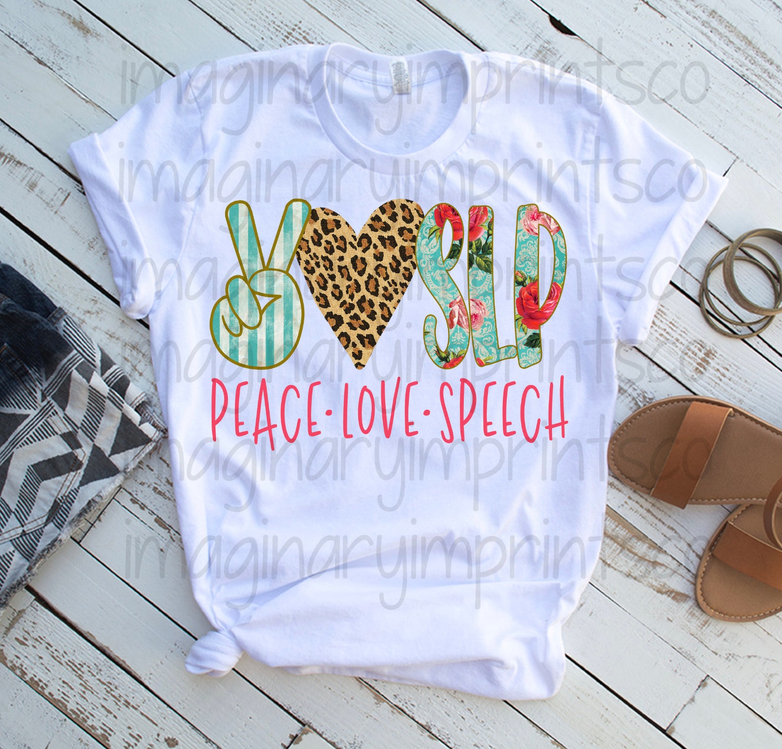 Peace Love Speech SLP Sublimation Design - DTG Printing - Sublimation ...