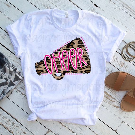 Cheer Leopard Png Sublimation Design Sublimation Design - Etsy