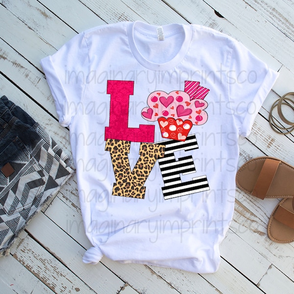 Love Heart Valentine's Day Png Sublimation Design Digital Design ...