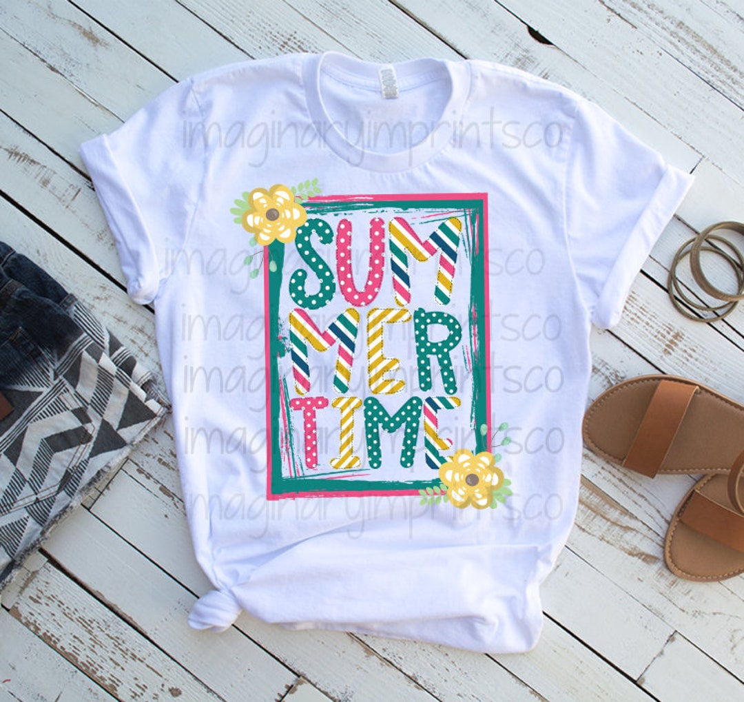 Summer Time Sublimation Design - Sublimation Design - Sublimation - DTG ...