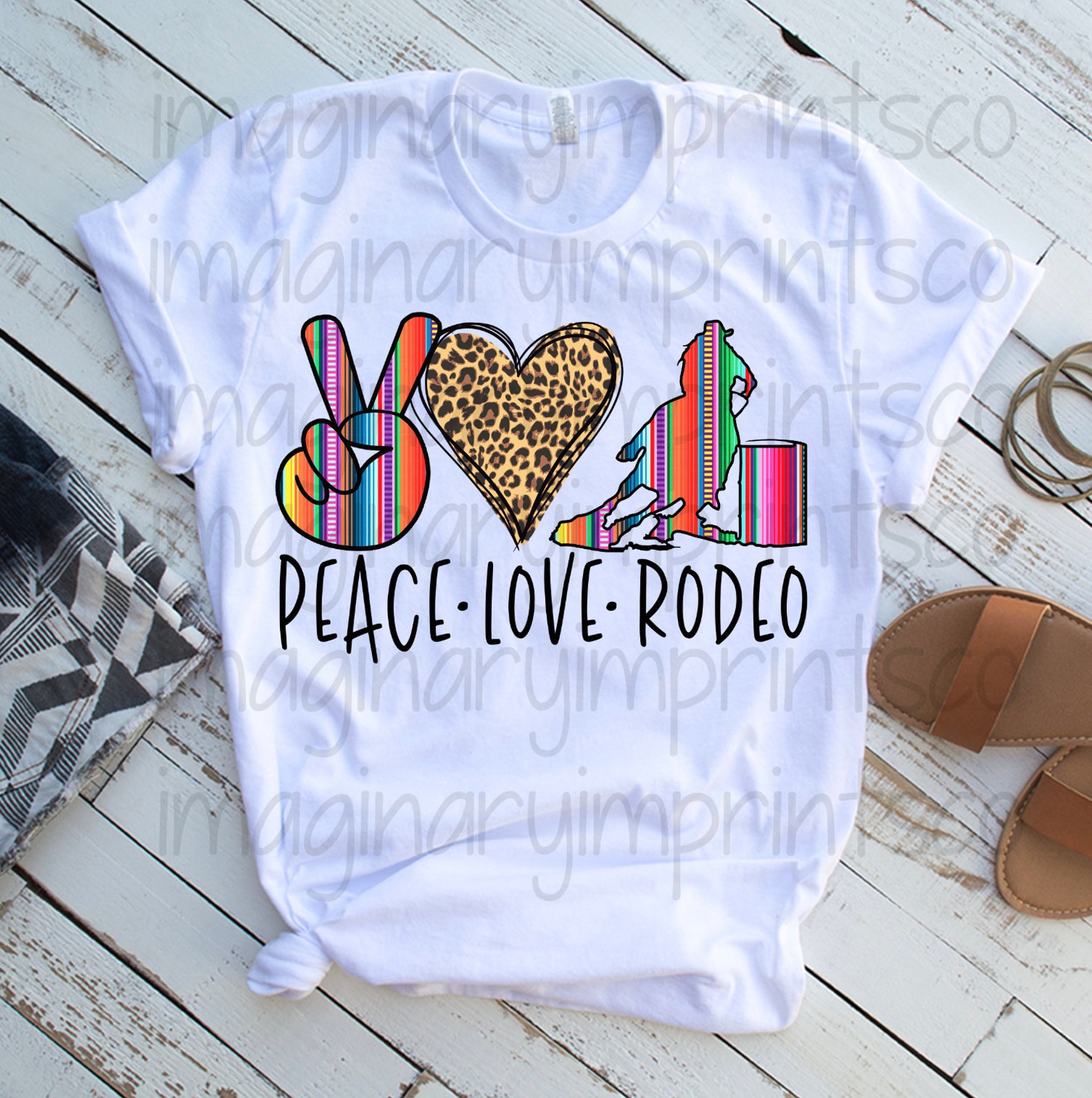 Peace Love Rodeo Png Sublimation Design Digital Design | Etsy