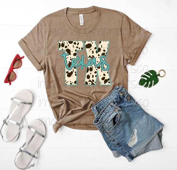 Texas Cow Print Sublimation Png Sublimation Design Digital | Etsy