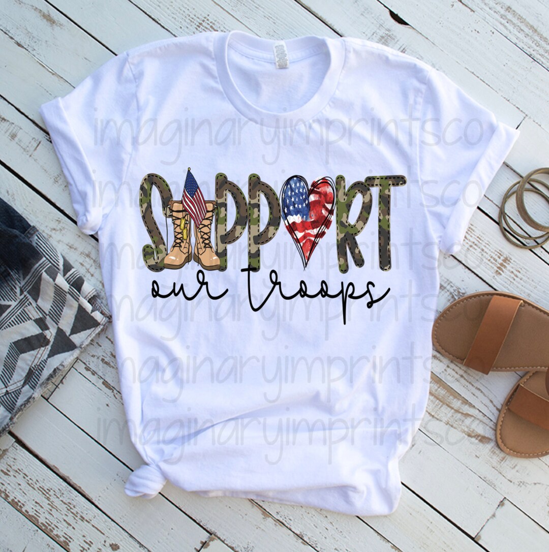 Support Our Troops Sublimation Design: Military PNG (digital Download ...