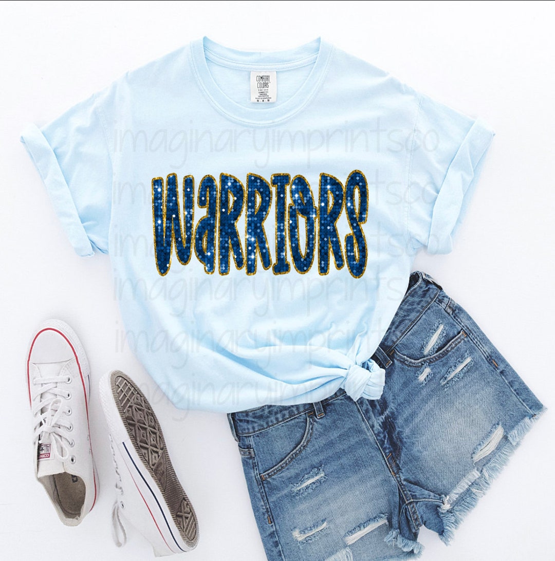 Warriors Sequin Design: Sublimation PNG (digital Download) - Etsy