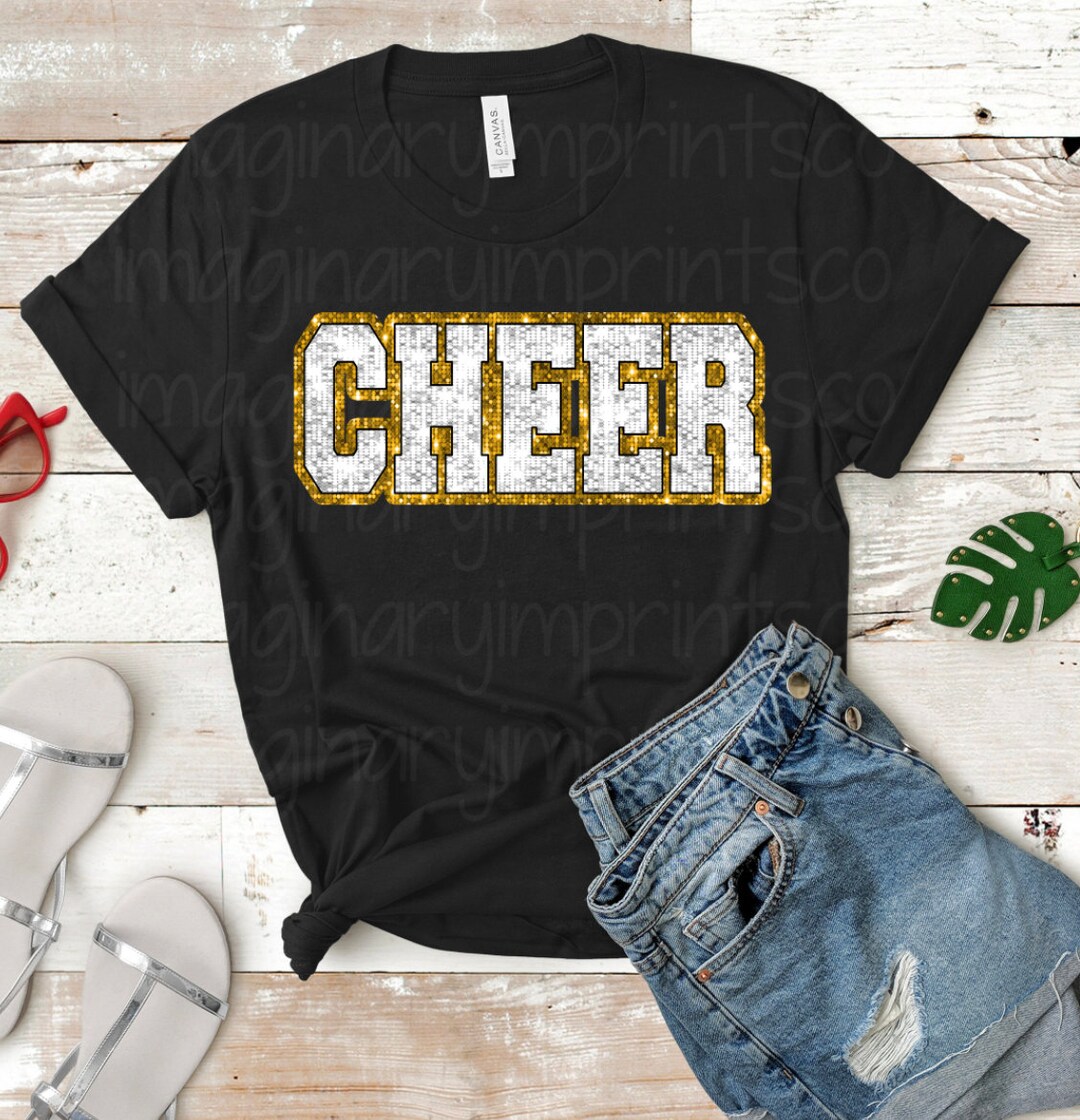 Cheer Sequin Sublimation Design Sublimation Design - Etsy