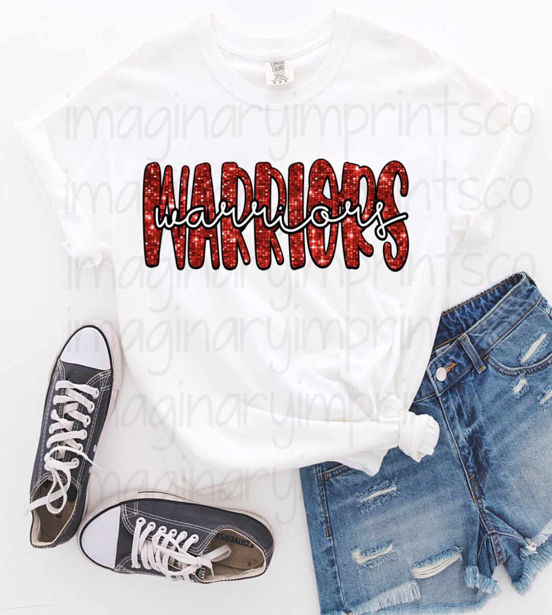 Warriors Sequin Png Digital Design Sublimation Design - Etsy