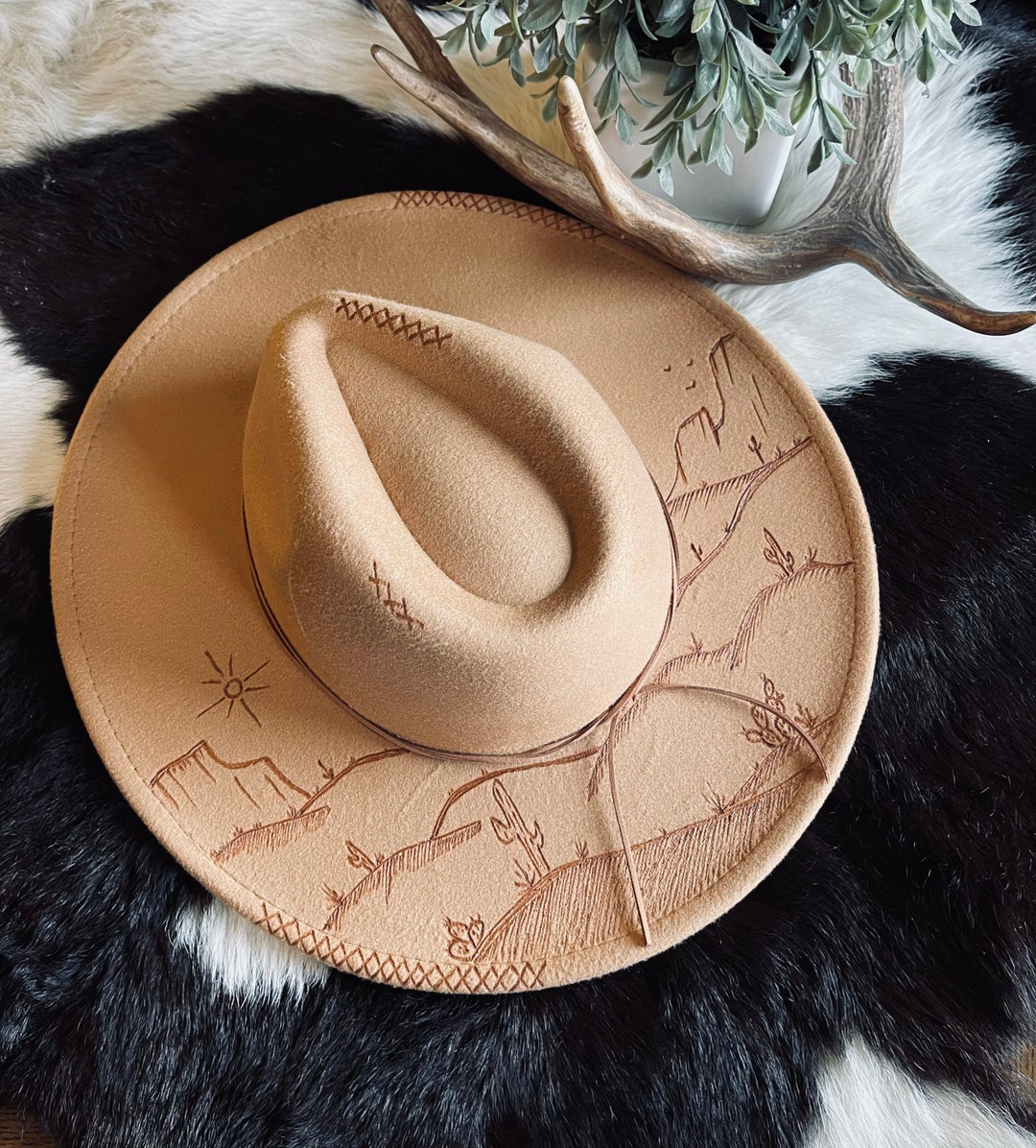 Desert Burned Hat - Etsy