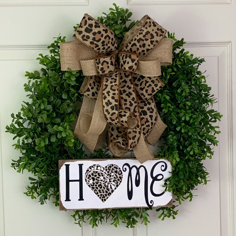 Leopard Print Wreath - Etsy