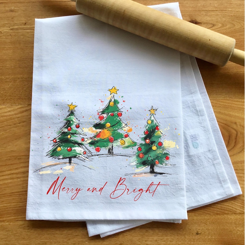 Red Cotton Kitchen Towel - Etsy