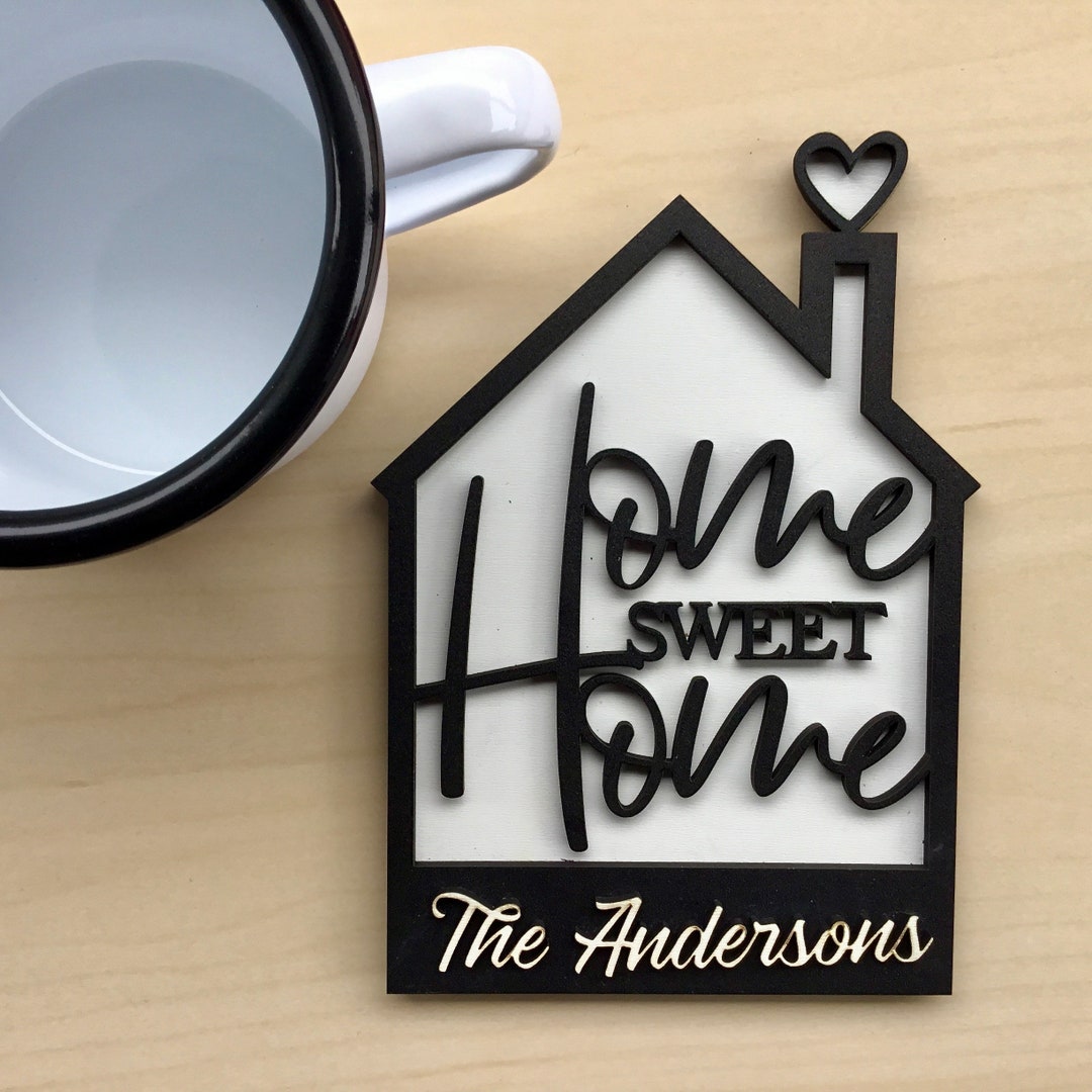 Personalized Refrigerator Magnet, Home Sweet Home Magnet, Personalized ...