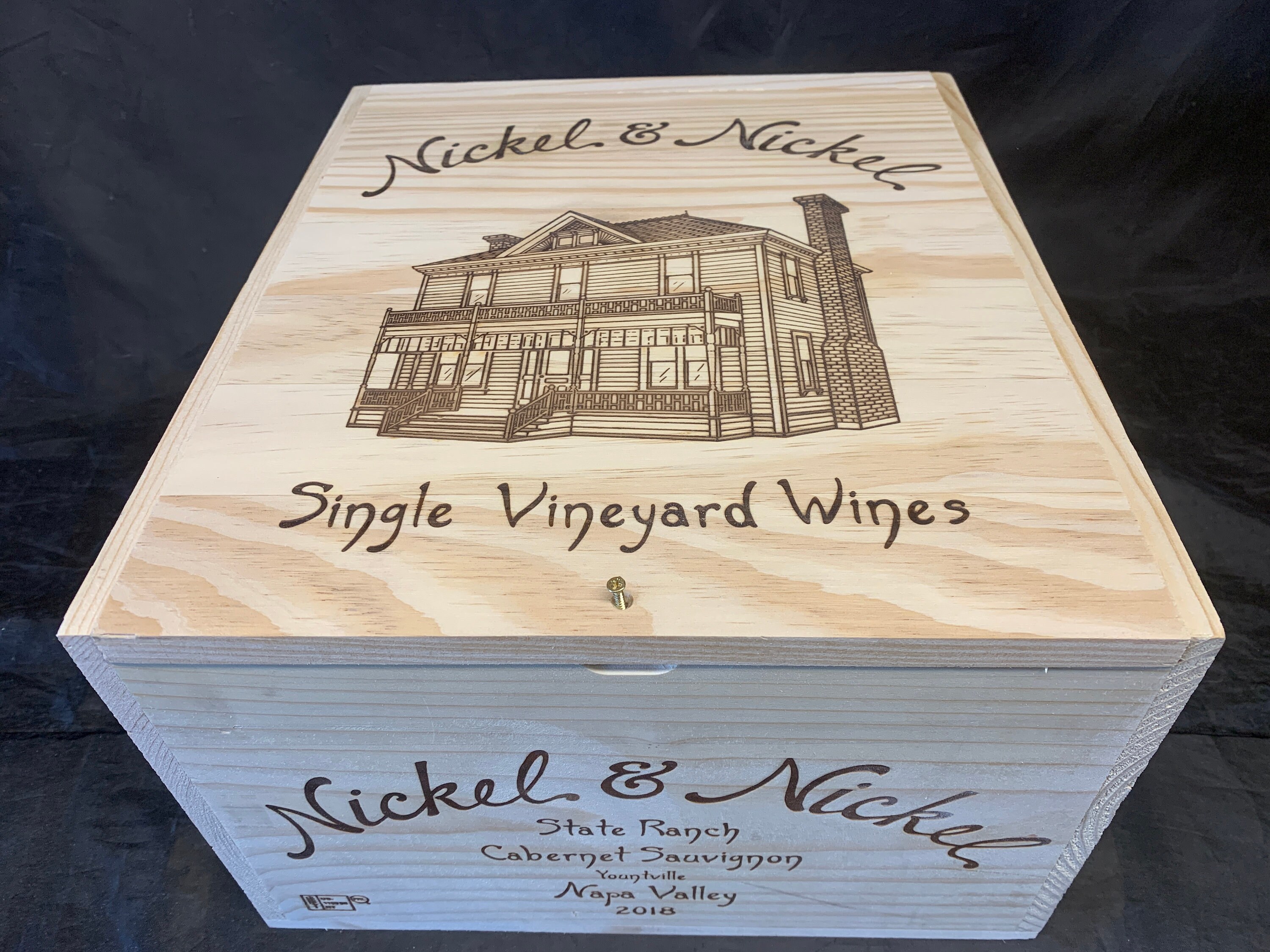 Nickel & Nickel wood wine box