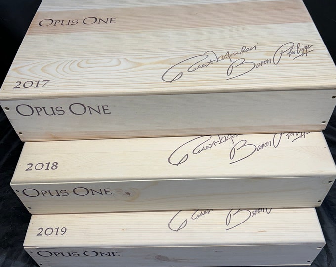 Opus One Vertical Wood Wine Boxes - Etsy